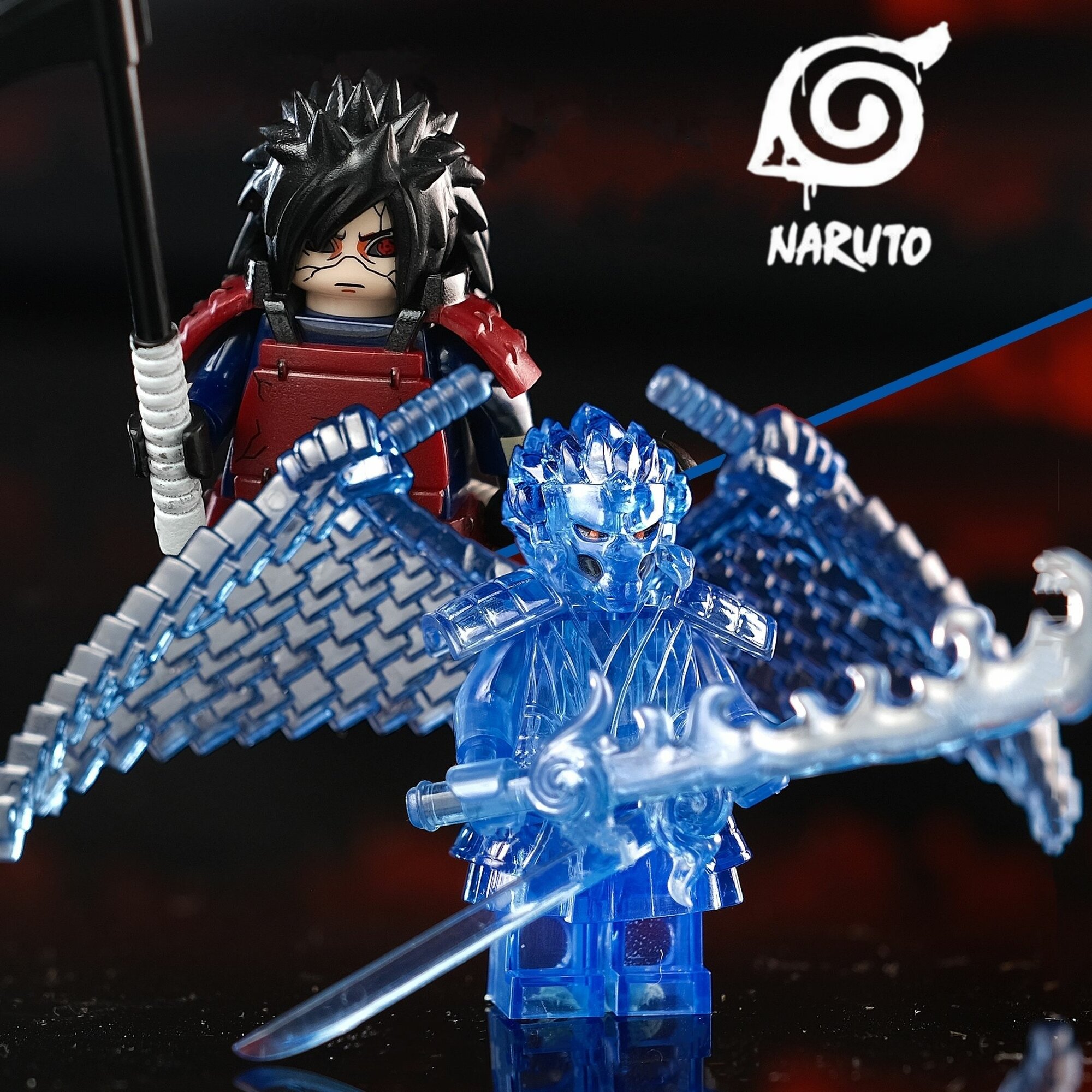 Naruto/Набор игрушки минифигурки аниме Наруто 2 шт(Мадара Учиха и Susanoo)/конструктор совместимый с лего