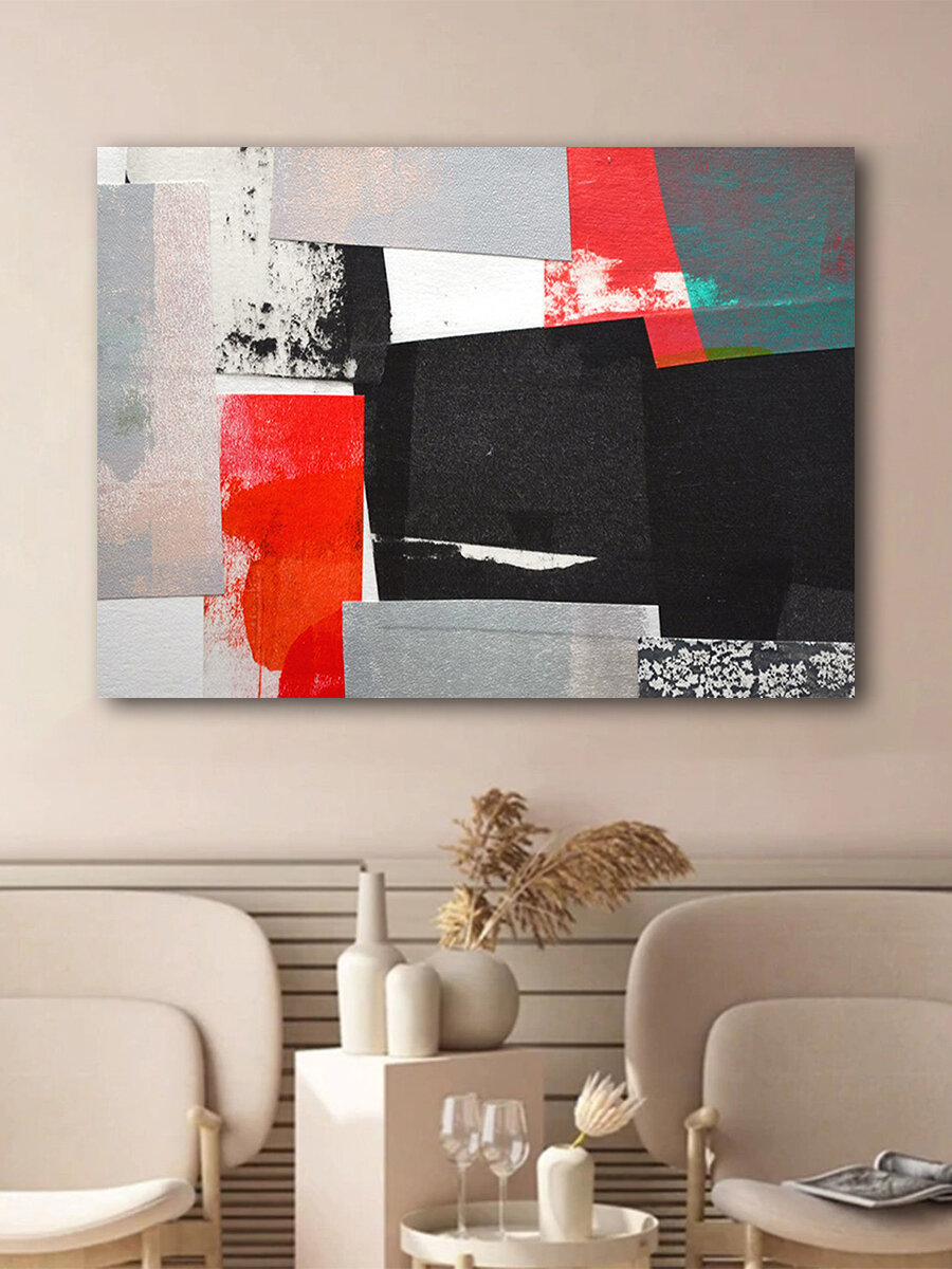 Абстракция / Кубизм, абстрактная картина / на стену, 30х40 см.