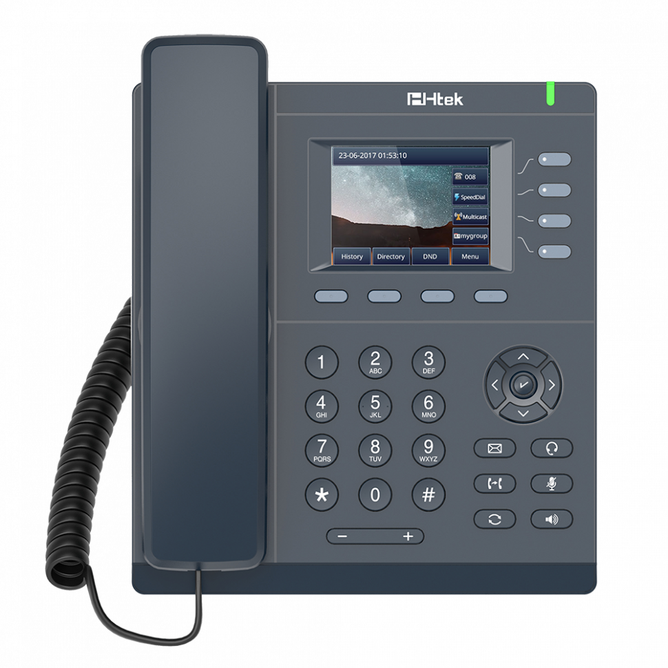 SIP телефон Htek UC921G, два гигабитных порта, PoE, б/п