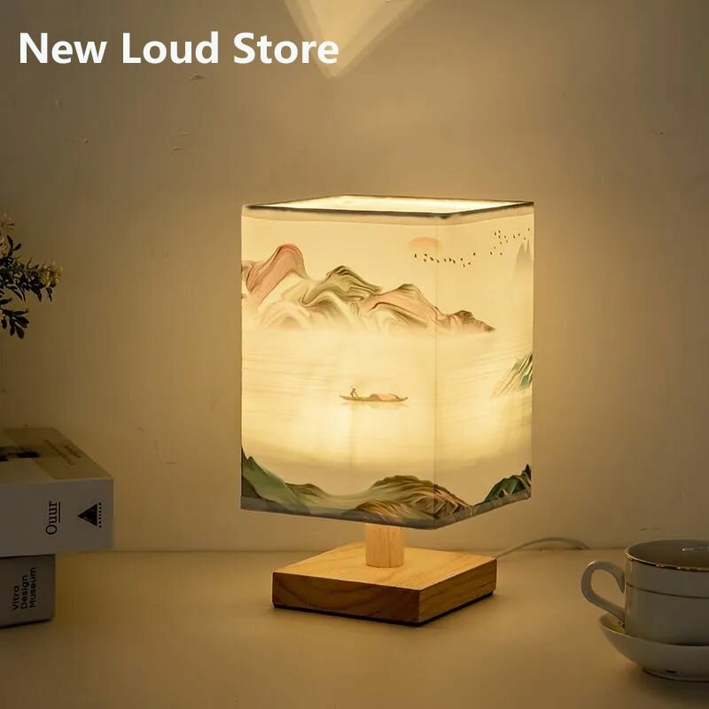Настольная лампа Прикроватная лампа Декоративный светильник LED Китайский стиль 27*10 cm