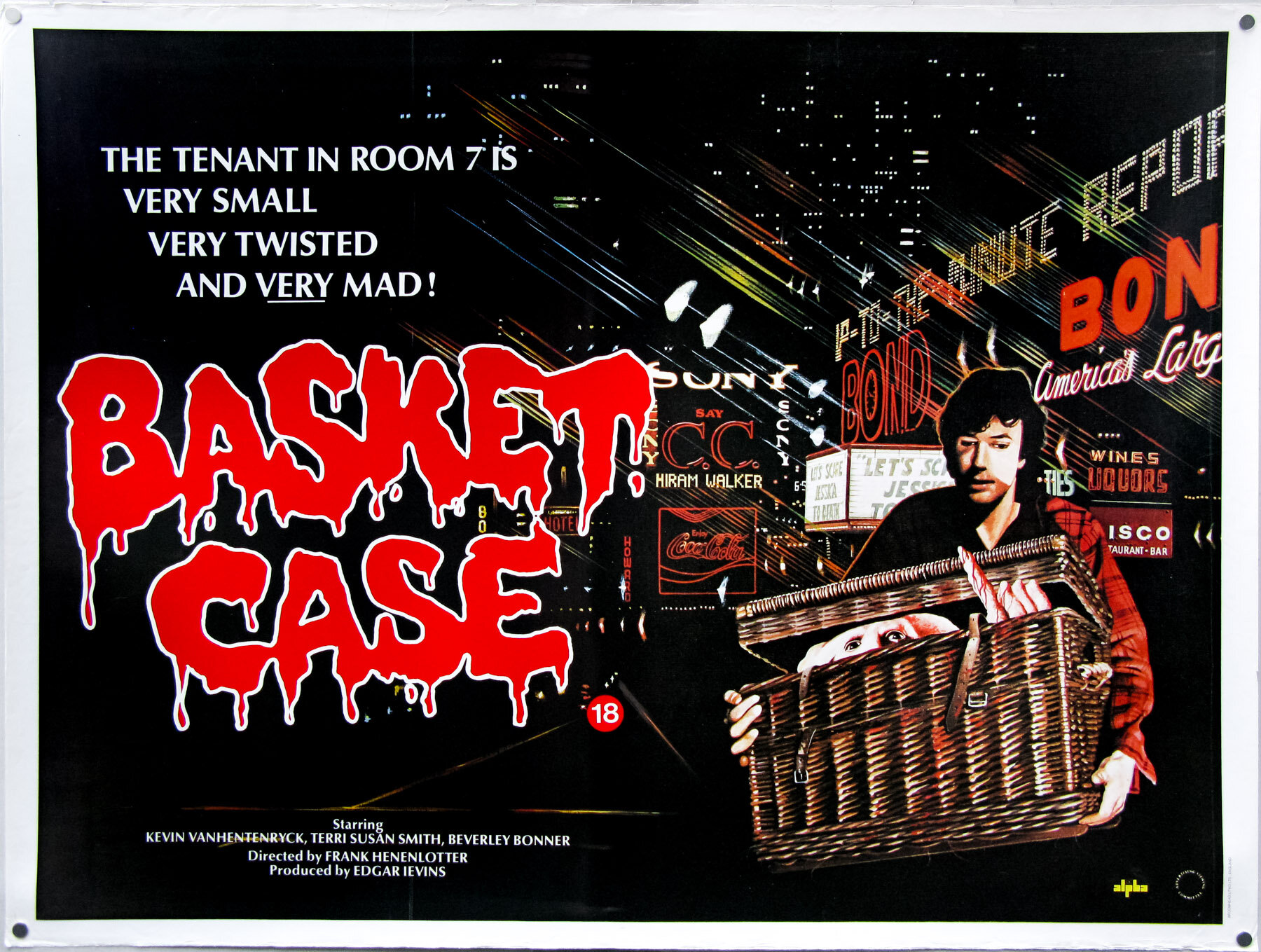 Плакат, постер Корзина/Basket Case (1982) на холсте, размер 21х30см