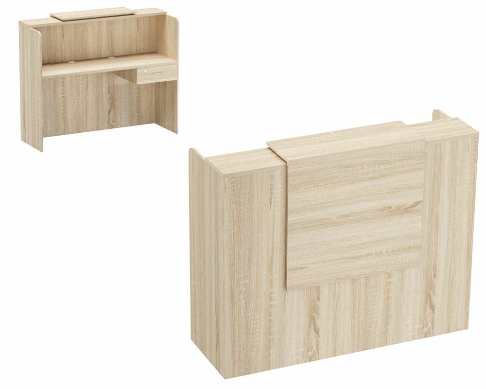Ресепшн соло №1А правосторонний, Дуб сонома. Производство товара - компания ТОБ.
