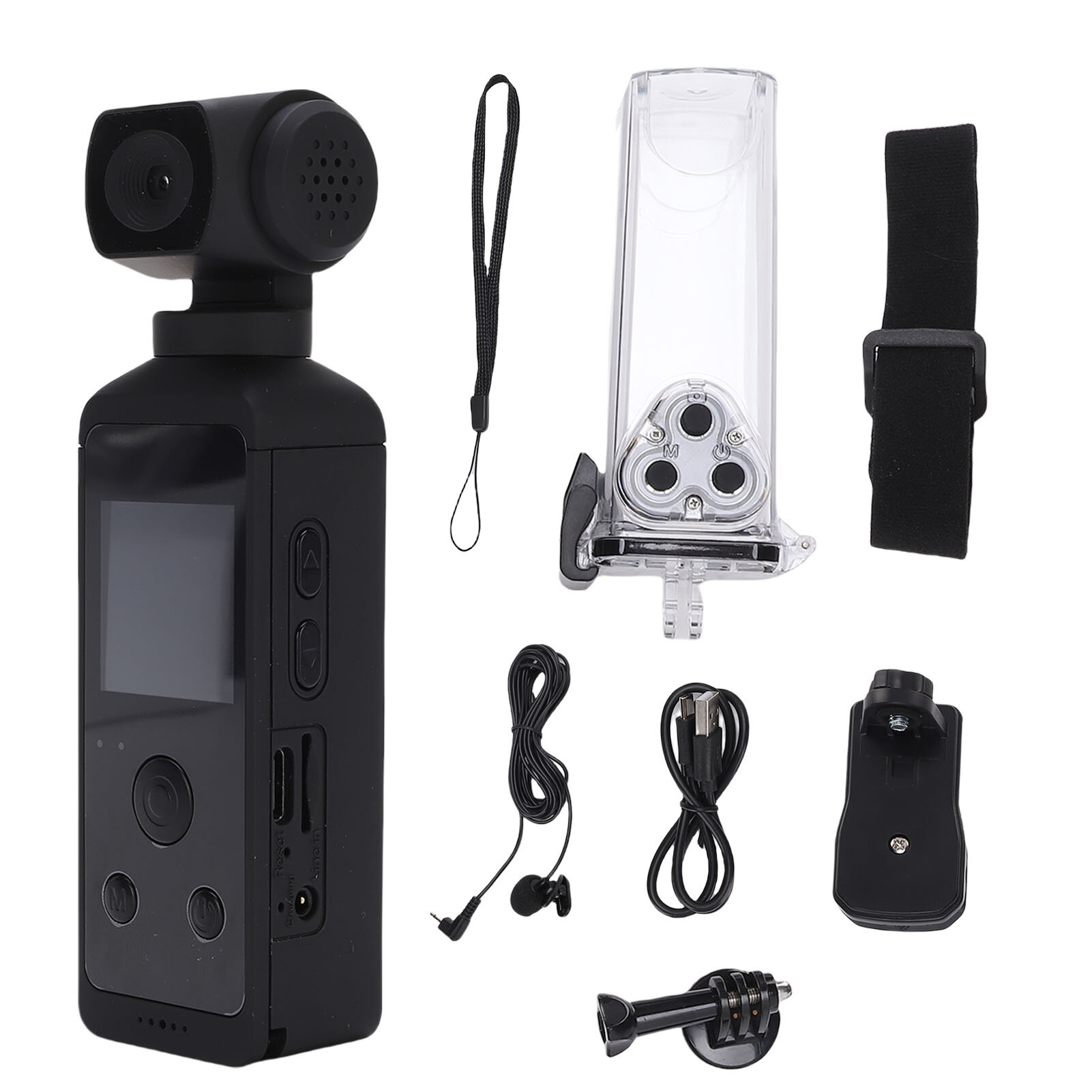 Экшн-камера с 1,33-дюймовым цветным экраном, Wi-Fi, видео 4K, стабилизацией изображения, портативная, для активного отдыха и путешествий.