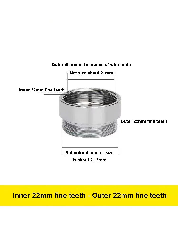 Адаптер для смесителя 22 оборота F22 to M22