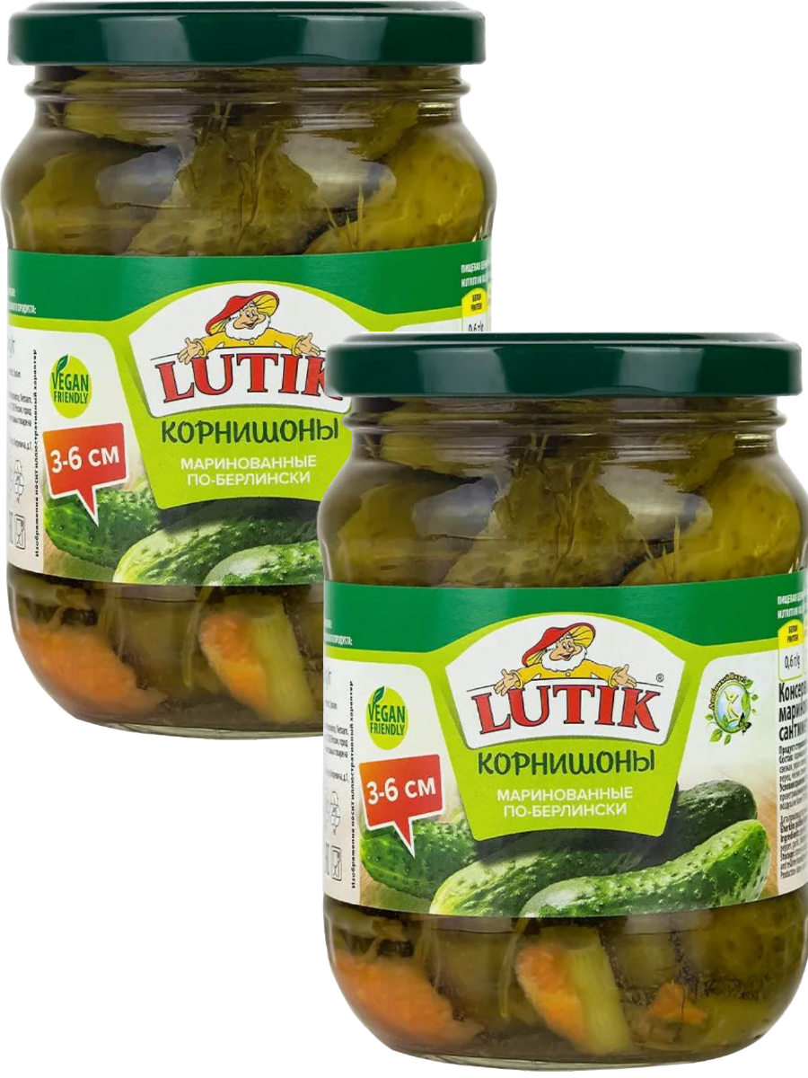 Корнишоны маринованные Lutik по-берлински, 2шт по 720 мл