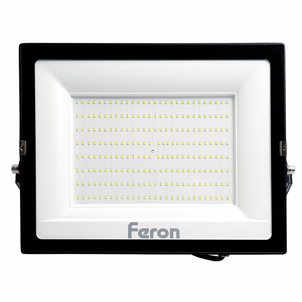 Прожектор светодиодный 2835 SMD 200W 4000K IP65 AC230V/50Hz, черный, LL-924 Feron 48110
