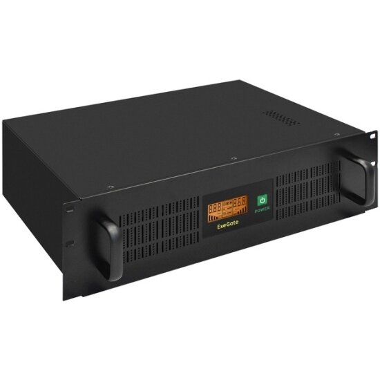 Источники бесперебойного питания Exegate ServerRM UNL-1500. LCD. AVR.2SH.4C13. RJ. USB.3U 1500VA/900W