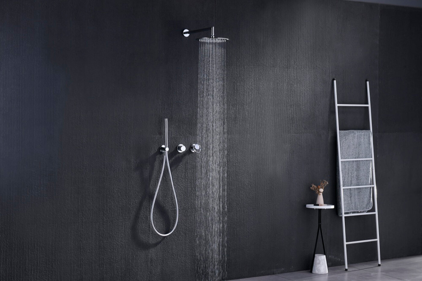 Душевая система скрытого монтажа с тропическим душем 2 функциями без излива от бренда Ganzer GZ19164 хром