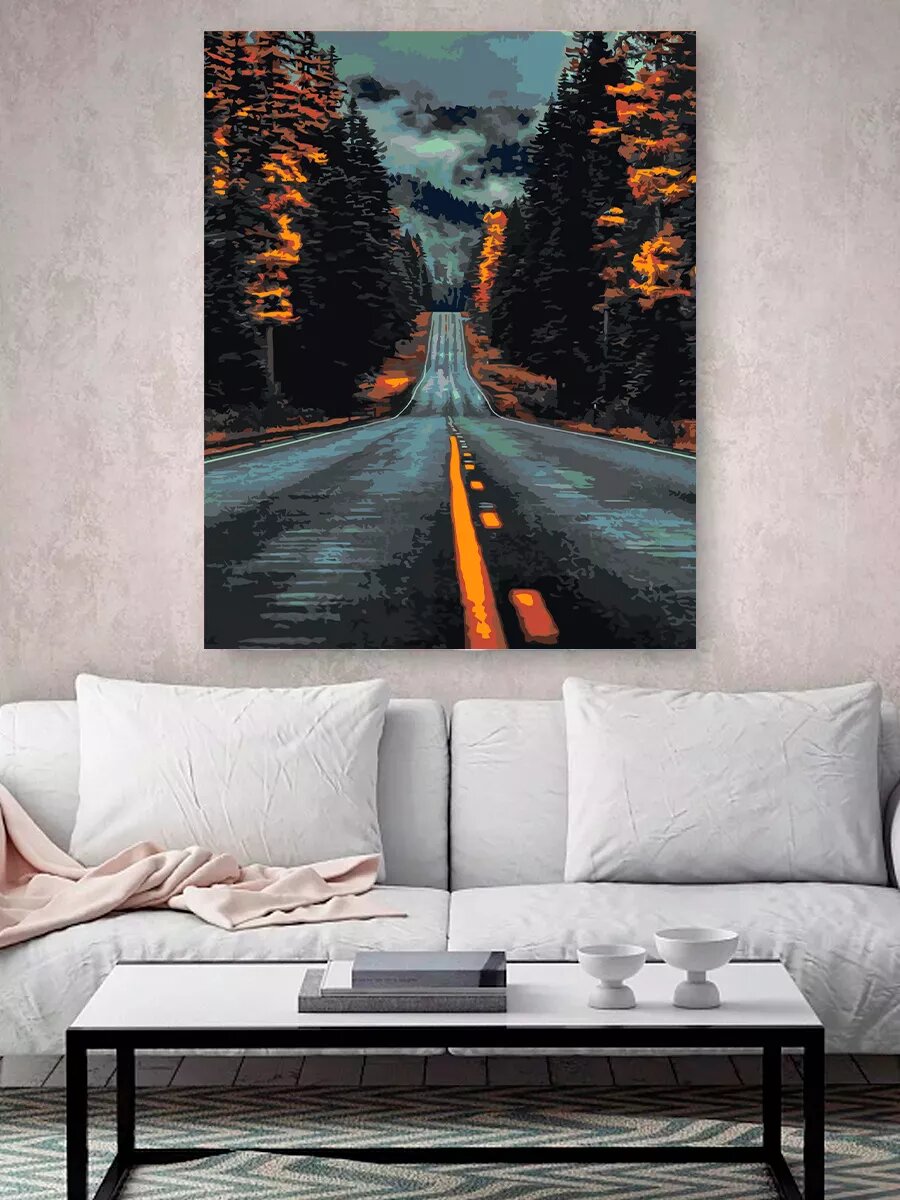 Картина по номерам Дорога