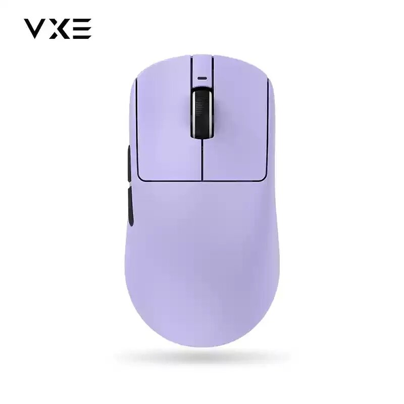 Vxe Dragonfly R1 Pro Max Трехрежимная беспроводная мышь 40–54 г Легкая Paw3395 2 кГц Smart Speed X с низкой задержкой Fps Игровая мышь в подарок, Purple R1 Pro Max