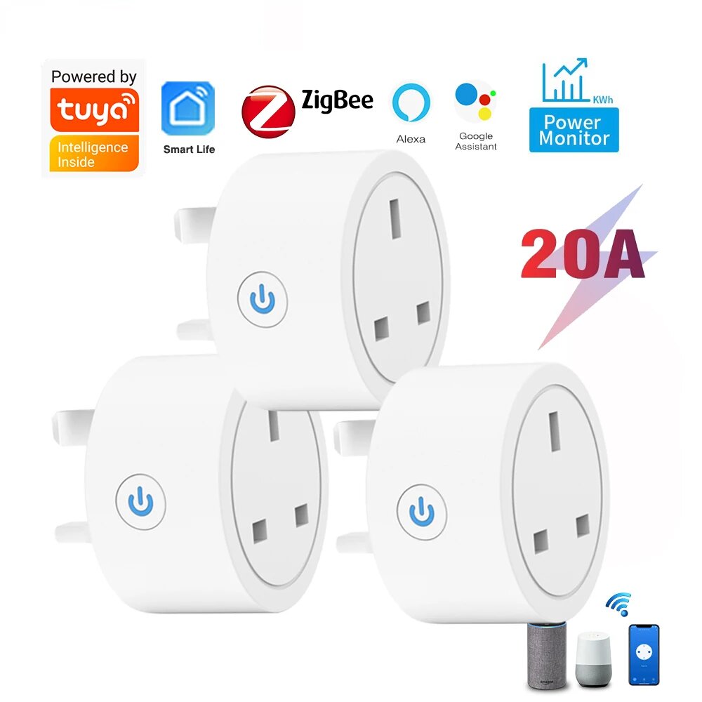 LVGESS Умная розетка Zigbee 20A UK