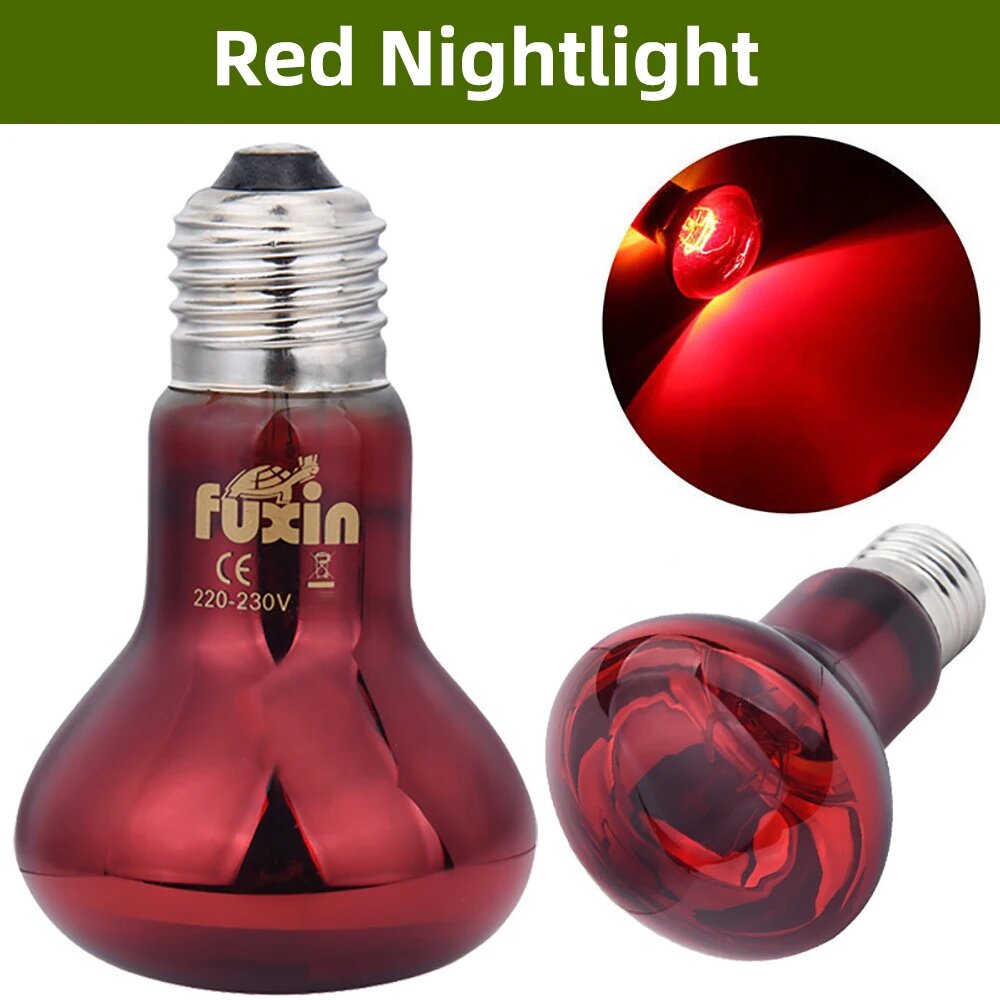 1 шт, рептилия, домашнее животное, тепловое сохранение, тепловой инфракрасный луч, 25/50/100 Вт, светодиодная лампа для свиней, курицы, овцы, птицы, 100W, Красный