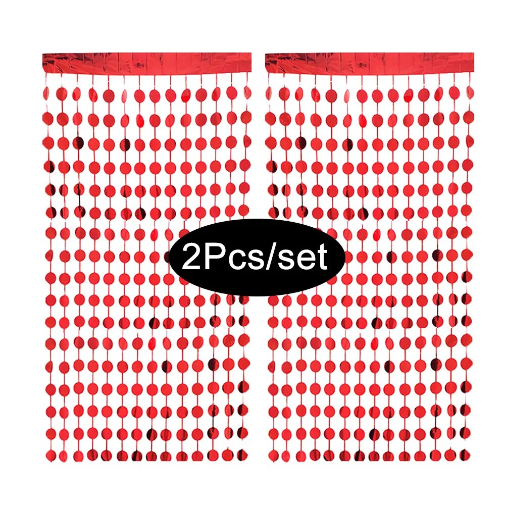 2 упаковки, фольгированные занавески для украшения фотографий