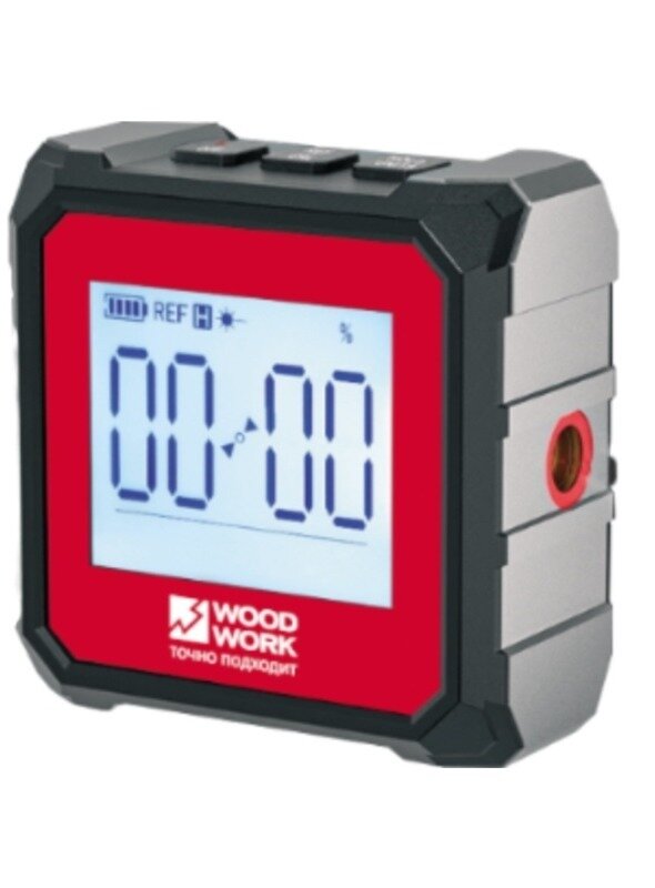 Уклономер цифровой магнитный с лазерной линейкой WOODWORK DA-02