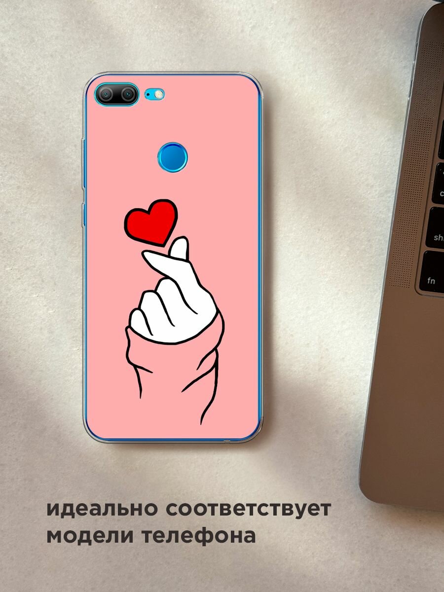 Чехол на Honor 9 Lite / Хонор 9 Лайт с принтом "Милое сердечко" — фото 1