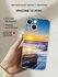Чехол на Apple iPhone 13 mini / Айфон 13 мини с принтом "Восход 6"