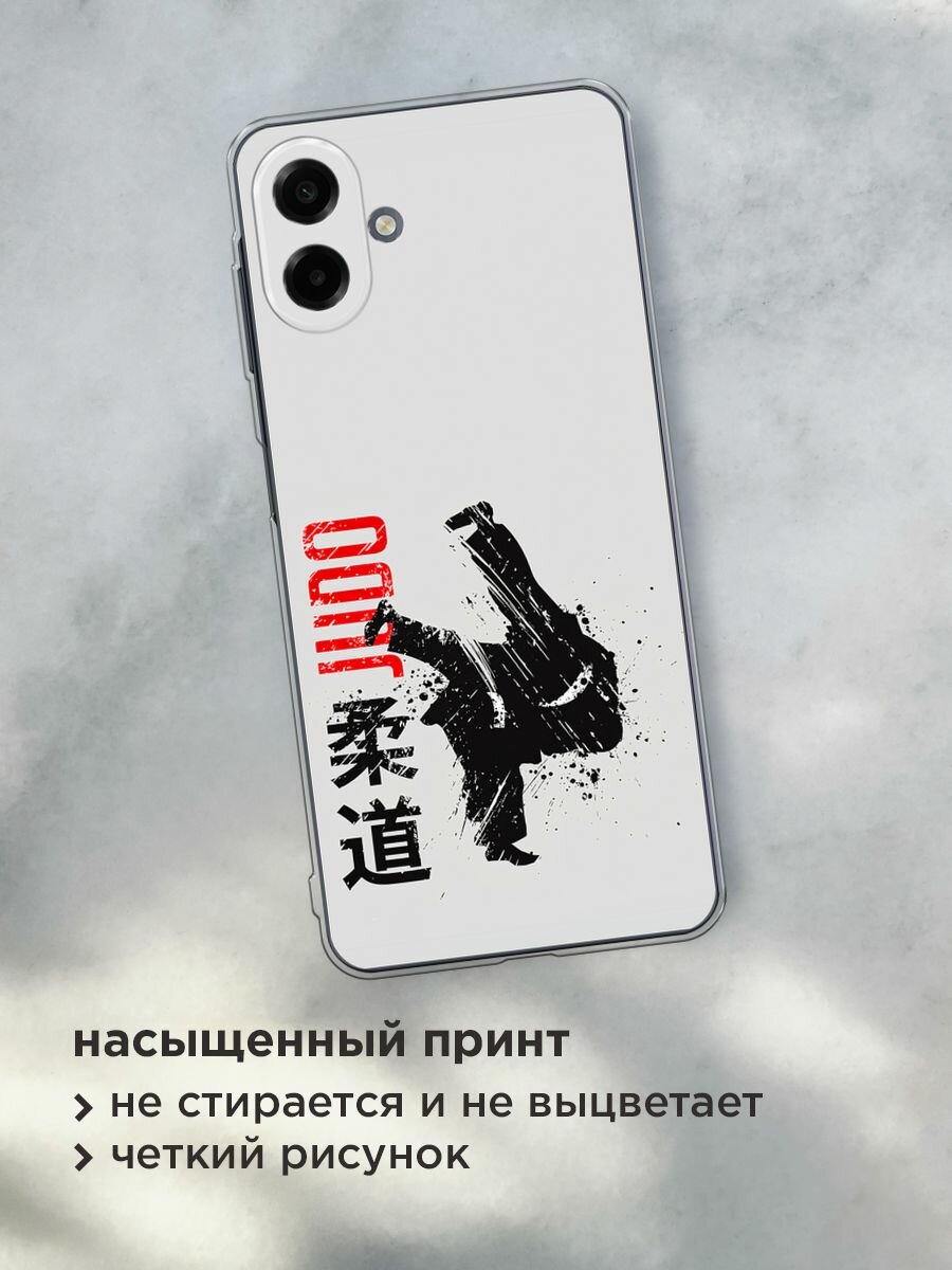 Силиконовый чехол на Samsung Galaxy A07 / Самсунг А07 с принтом "Дзюдо" — фото 1