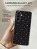 Чехол на Samsung Galaxy A17 / Самсунг А17 с принтом "Черный фон и сердечки"