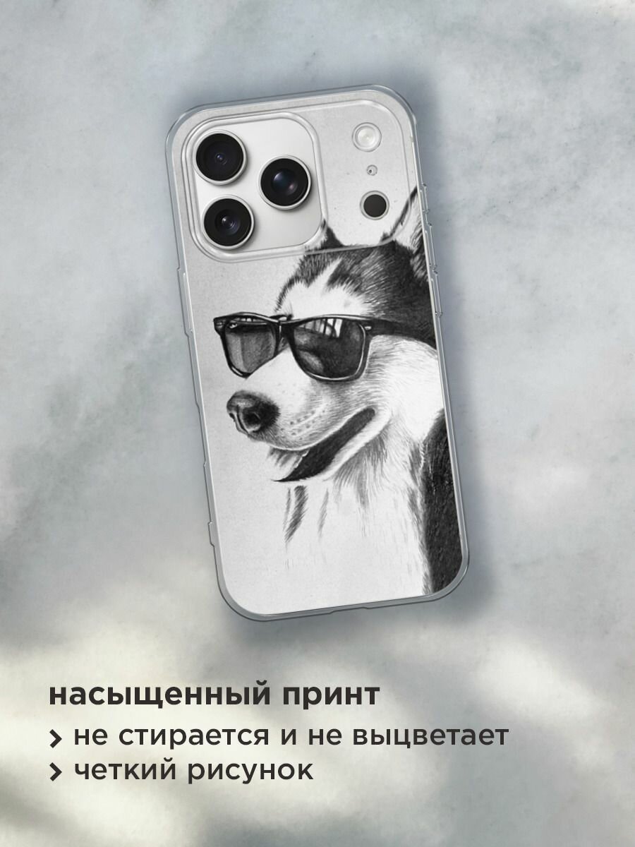 Чехол на Apple iPhone 17 Pro / Айфон 17 Про с принтом "Крутой Хаске" — фото 1