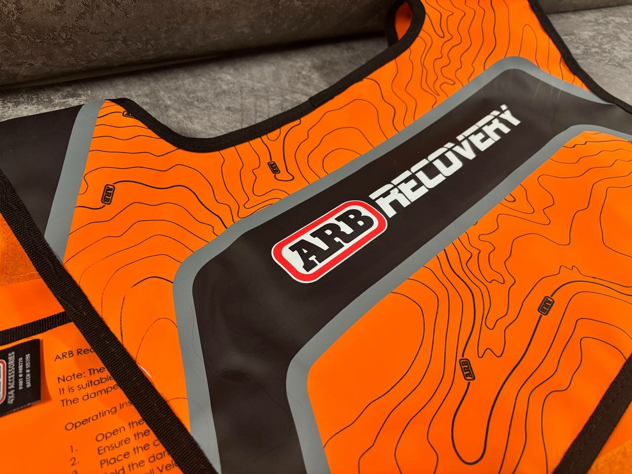 Гаситель троса лебедки ARB Recovery, оранжевый, нейлон, карманы, длина 0,5 м