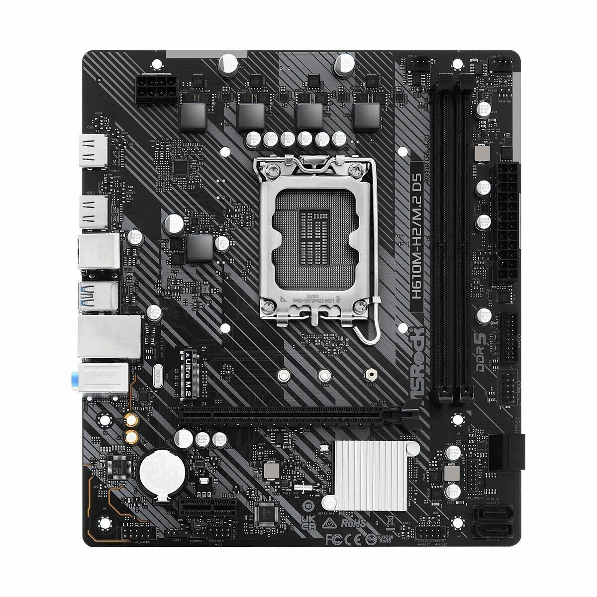 Материнская плата ASRock H610M - H2/M.2 micro - ATX 64 ГБ