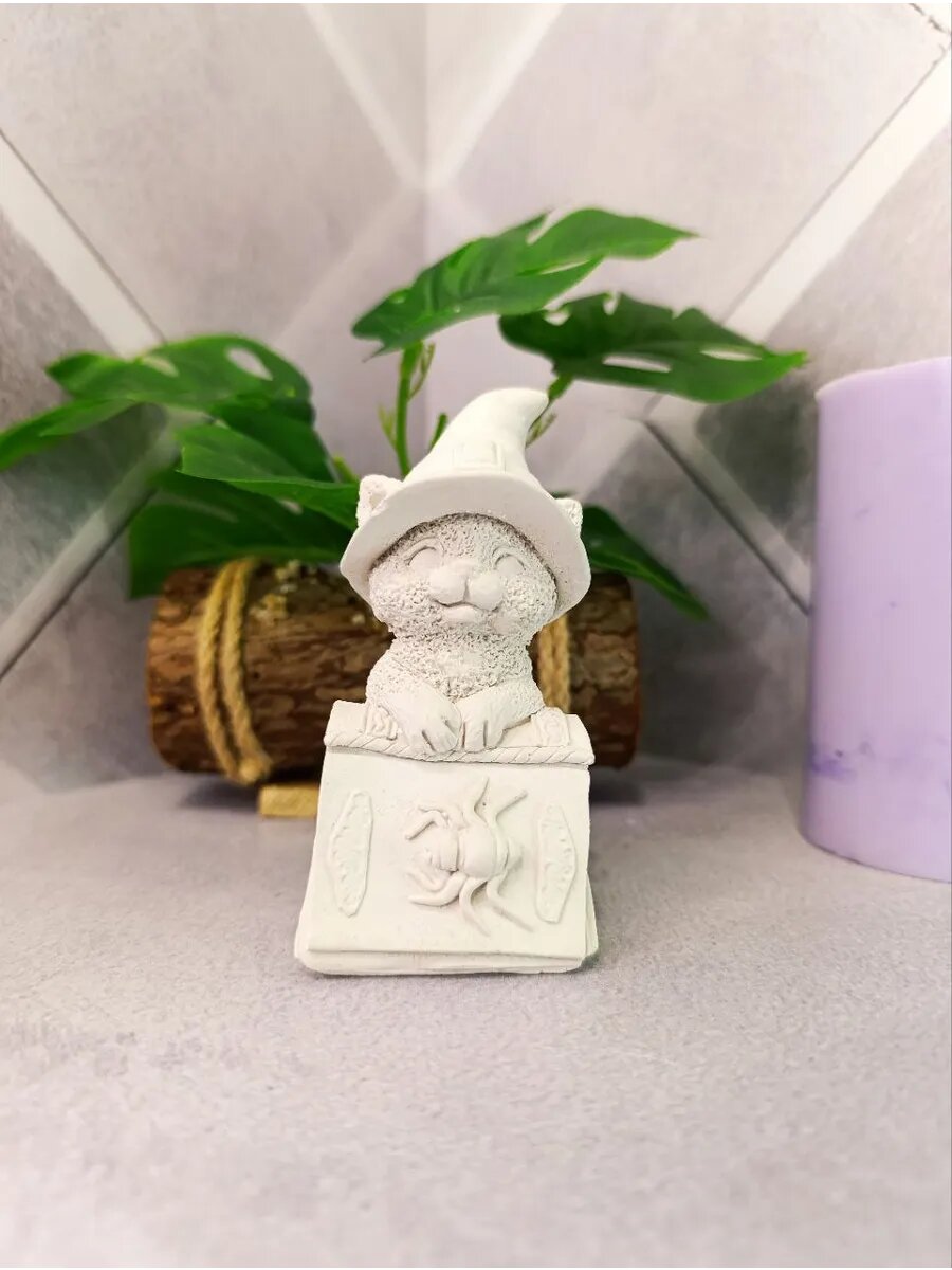 Силиконовая форма "Кот чернокнижник"