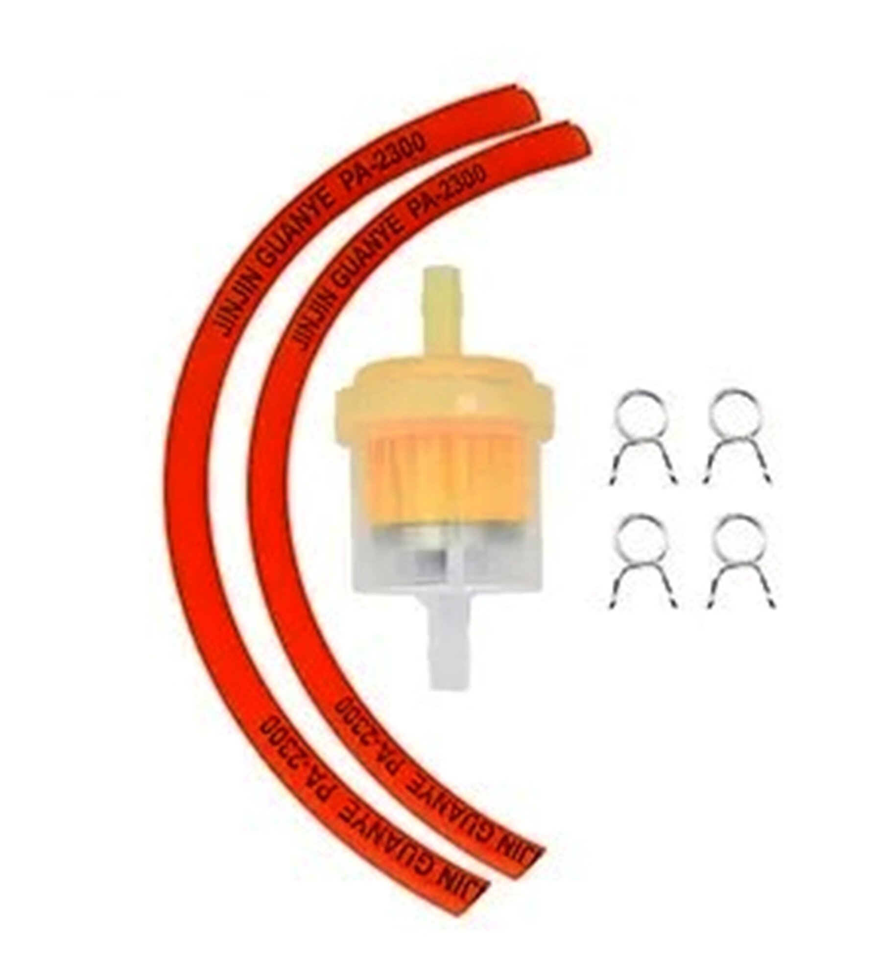 Топливопровод силиконовый с фильтром, с магнитным уловителем. Самозажимные хомуты.