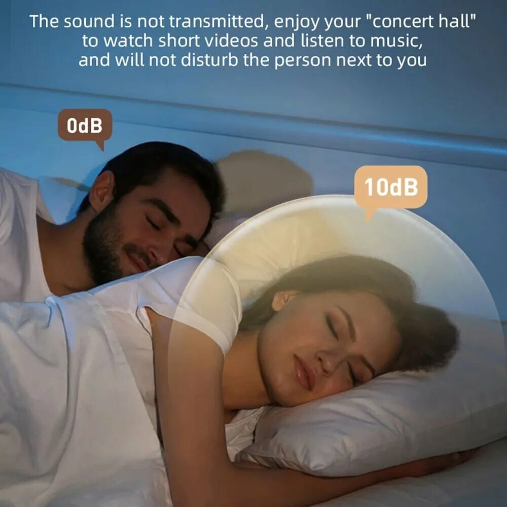 Умная колонка, Портативный звук для сна под подушкой динамик pillow sleep smart BLD07-белый