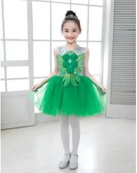 Костюм ведьмы для девочки, полиэстер Зеленый, XXXL, серый