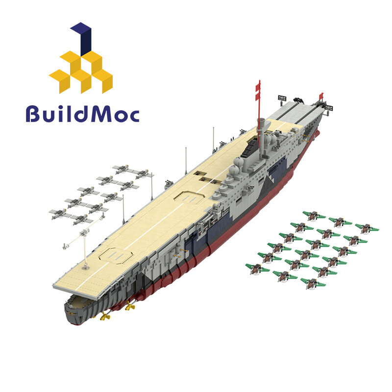 Игрушка для взрослых MOC-34030-Цеппелин, строительный блок, дирижабль, совместимый со строительными блоками LEGO.