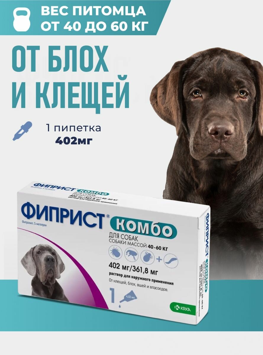 Фиприст Комбо раствор для наружного применения, 1x4,02 мл