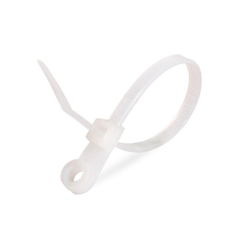 Стяжки нейлоновые (хомуты) KCO 4.3 x 200mm с крепежным отверстием RayCHmaN
