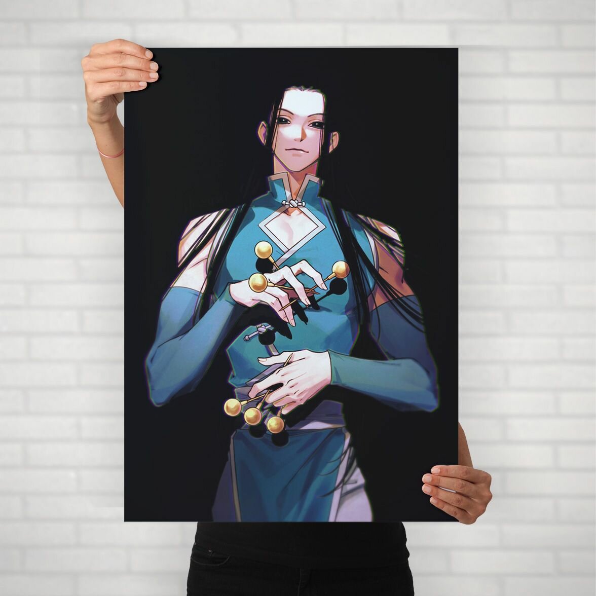 Плакат на стену для интерьера Hunter x Hunter (Иллуми Золдик 3) - Постер по аниме формата A1 (60х84 см)