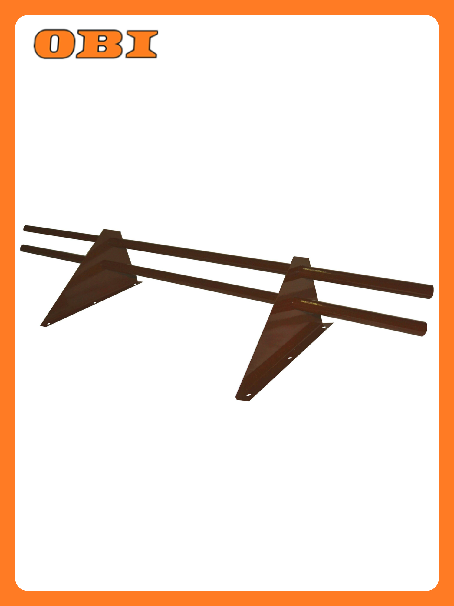 Снегозадержатель Таврос, трубчатый, коричневый, для металлочерепицы и профнастила, 300 см