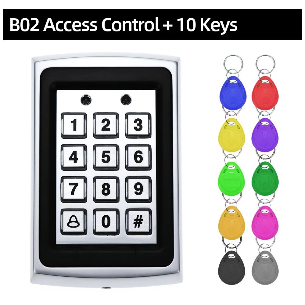 RFID контроллер доступа 5YOA B02FY-10EM4100 B02 with 10 Keys