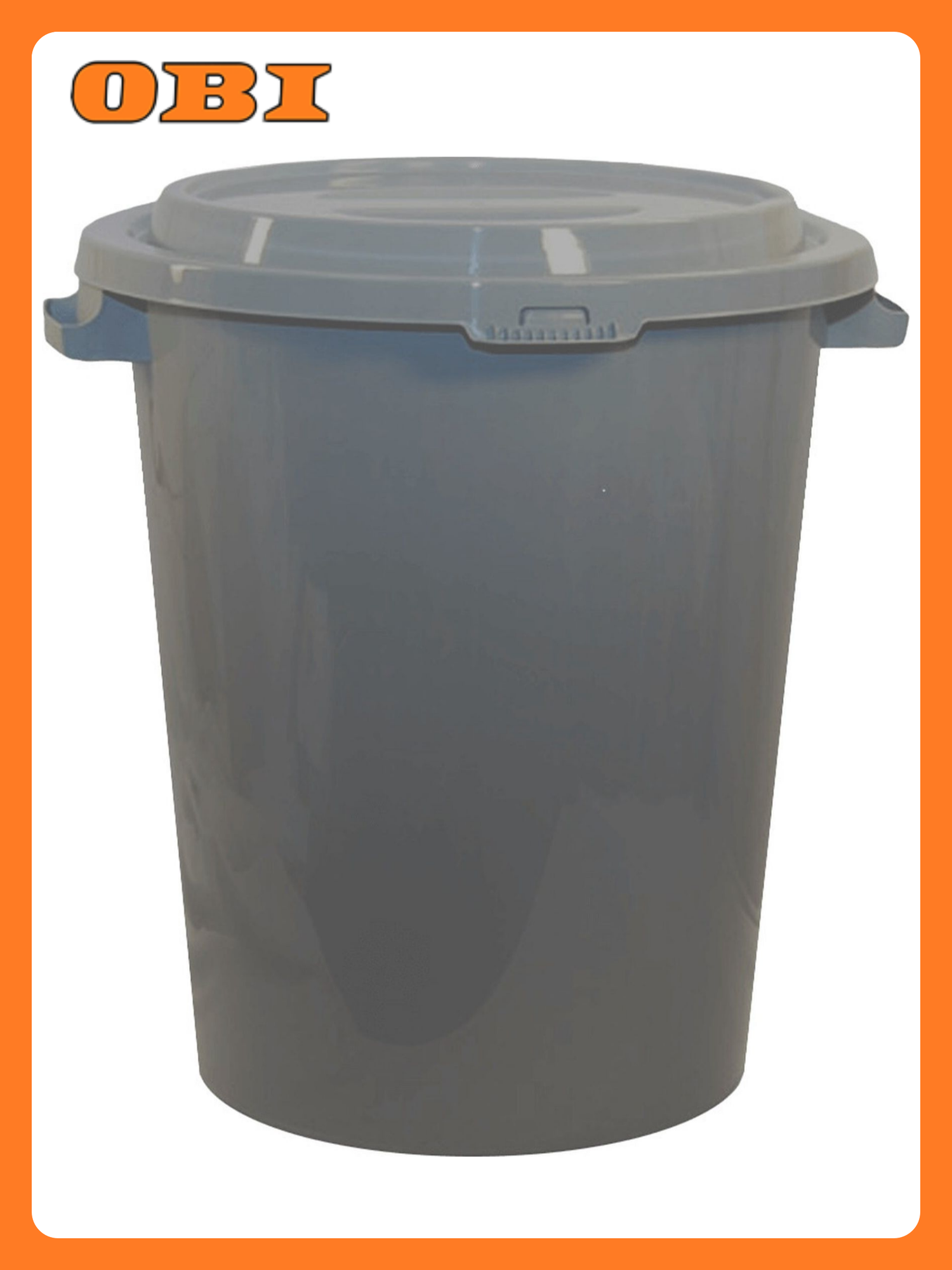 Бак IDEA 40 л черный, пластиковый, с откидной крышкой, ручки для переноски