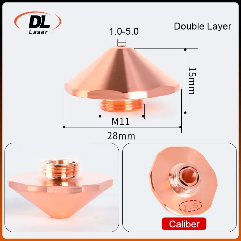 DL Bodor D28 Лазерное сопло, 1.5mm, double layer