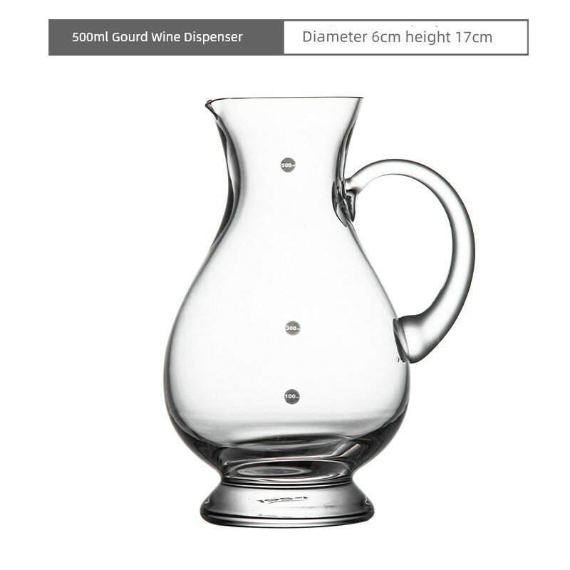 Декантер для вина из выдувного хрусталя, кувшин для напитков с мерной шкалой, винный графин в форме тыквы Дозатор для