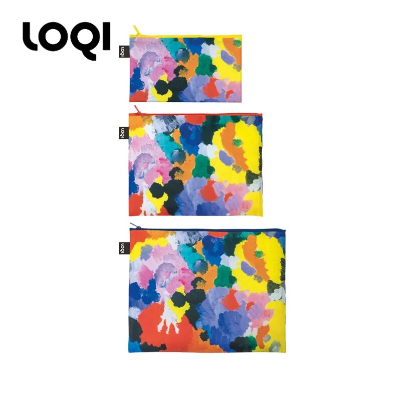Loqi водонепроницаемый органайзер для косметики с граффити-дизайном для путешествий, макияжа и хранения нижнего белья -