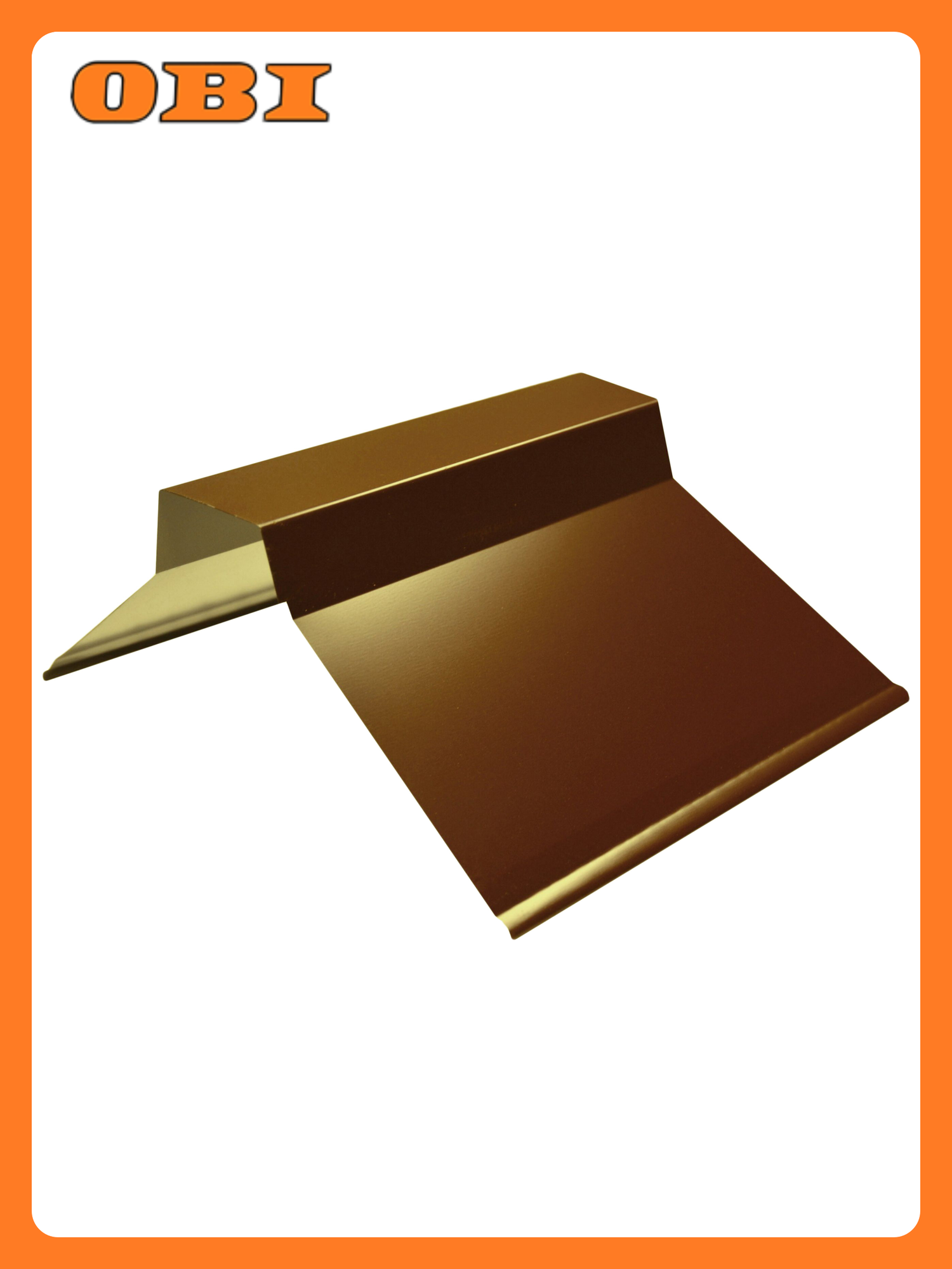 Конек с планкой "Таврос", сталь, полимерное покрытие, RAL 8017, 2000x150мм