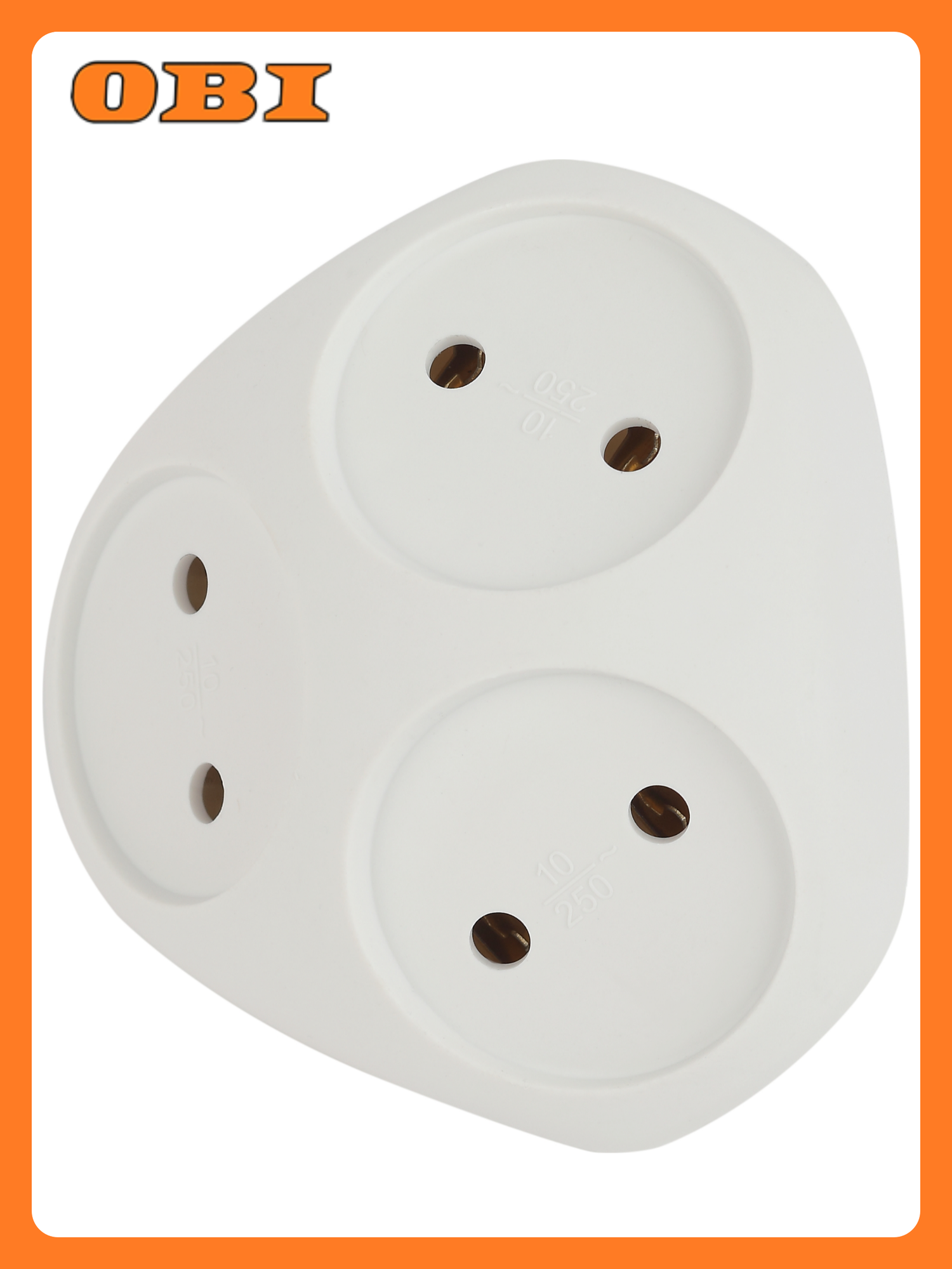 Разветвитель Вип маркет Б0053481 белый 10A