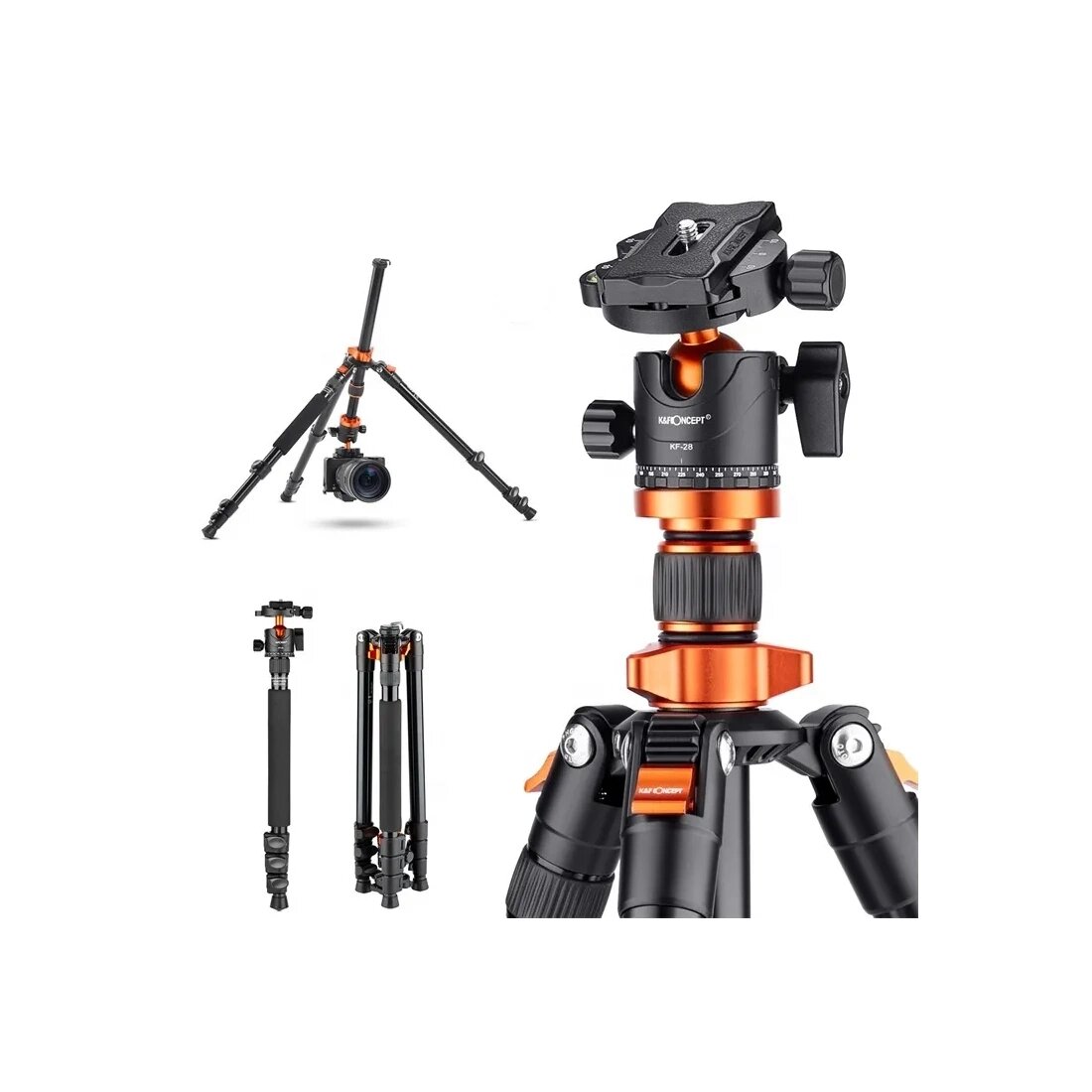 Алюминиевый штатив-монопод K&F Concept KF09.089V1 (46-175 см)