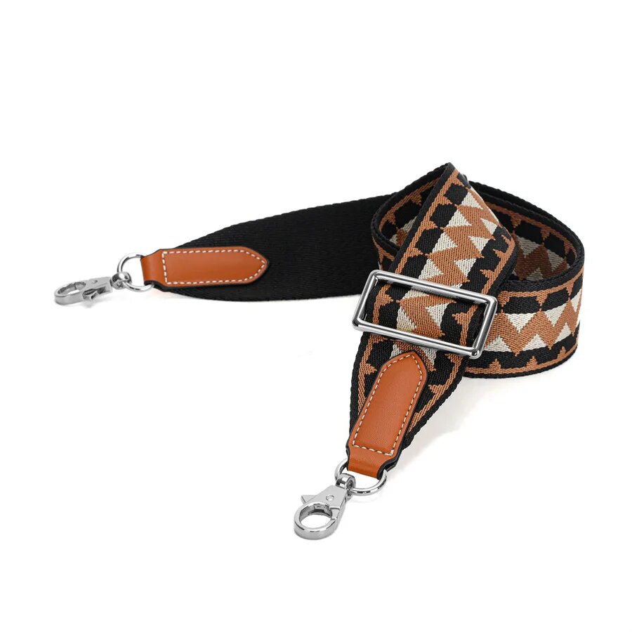 Широкий плечевой ремень через плечо регулируемой длины подходит для сумки Hermes Brown Silver Buckle