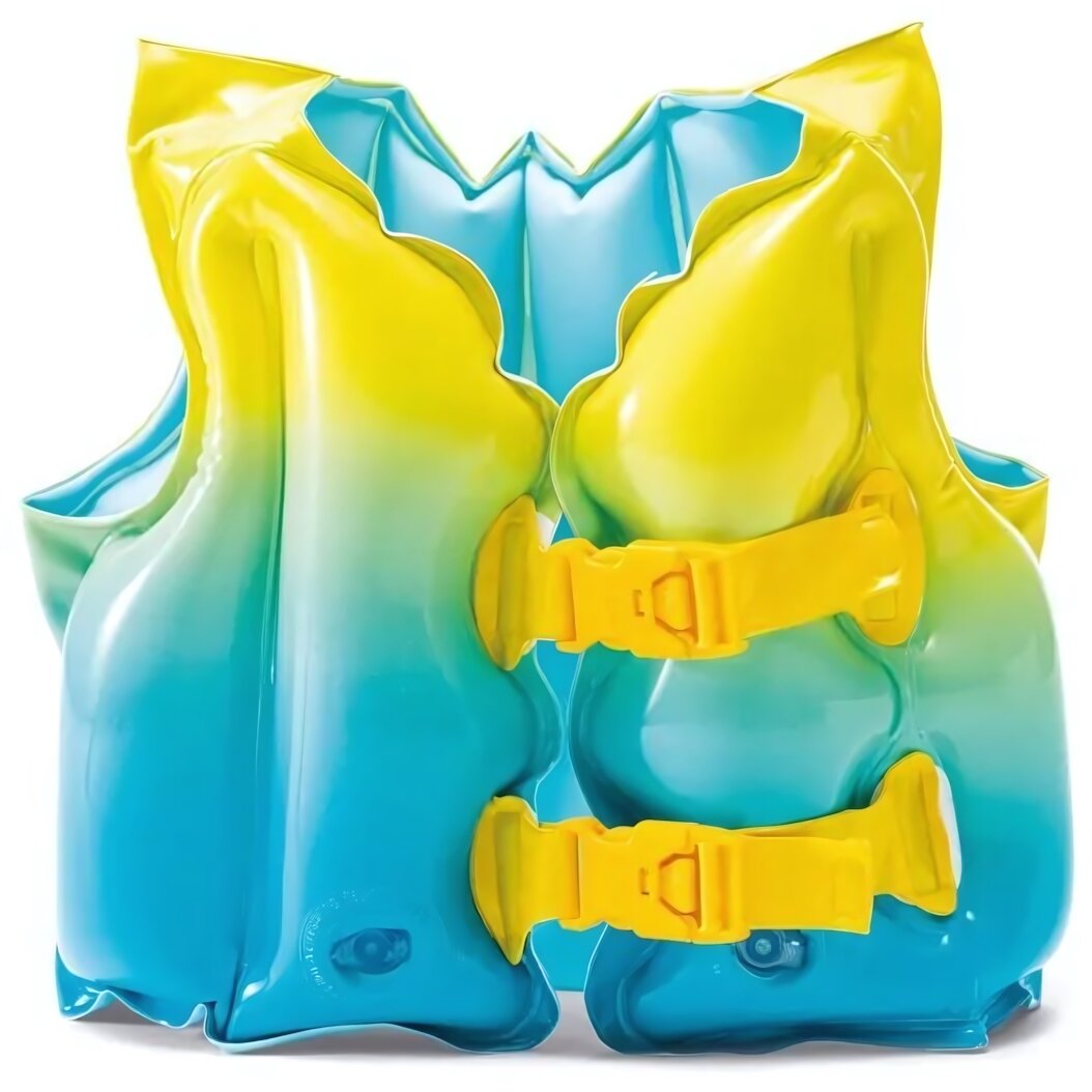 Жилет надувной детский «Голубая лагуна», 3-5 лет, размер 41х30см, 3 камеры, нагрузка до 23 кг