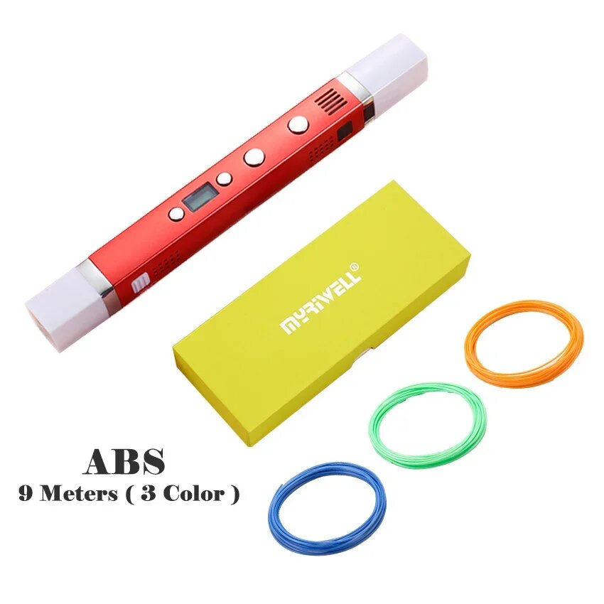 Myriwell 3D-ручка RP-100C ABS/PLA для детей Red