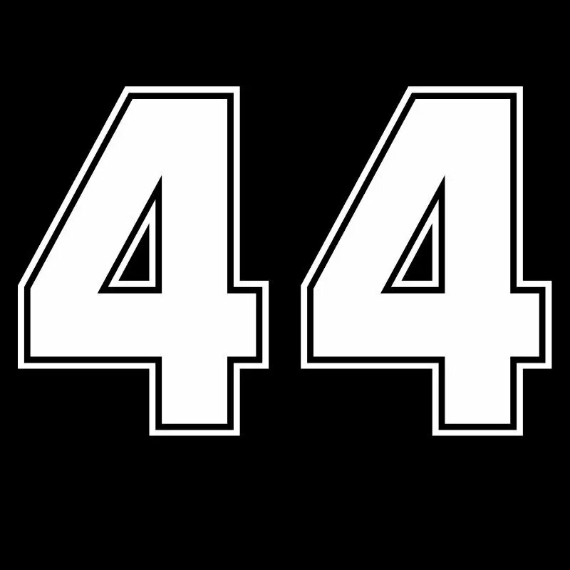 30065#наклейки на авто Цифра 44 водонепроницаемые наклейки на машину наклейка для авто автонаклейка стикер этикеты винила наклейки стайлинга автомобилей украшения на бампере автомобиля несколько размеров без фона