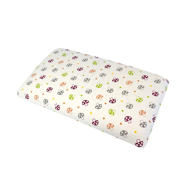 Детская подушка с рисунком грибочка, память формы, 50x29x4 см, хлопковый чехол для комфорта
