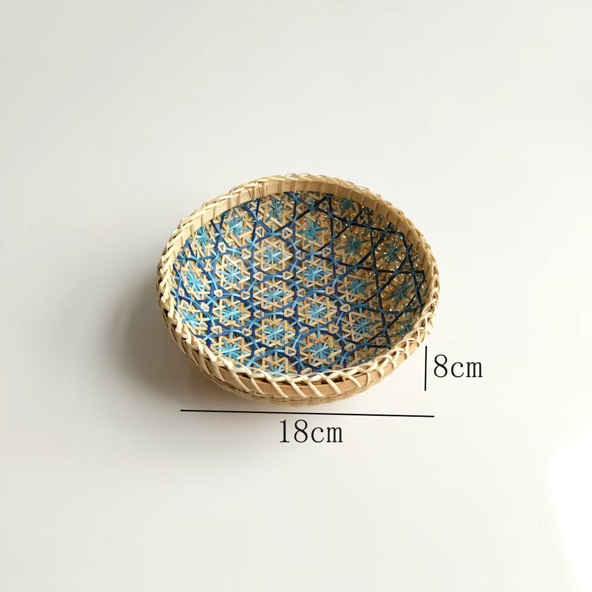 Вьетнамская ручная работа, цветная плетеная корзина для фруктов из бамбука, корзина для хлеба, корзина для паровых булочек, настольная корзина для закусок, корзина для сухофруктов, кухонная корзина для яиц из бамбука