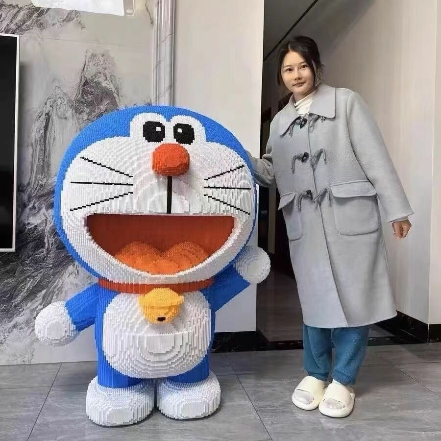 Совместимо с LEGO Маленькие кирпичики Подарок для мальчиков и девочек Дораемон 3D Пазл Строительные блоки