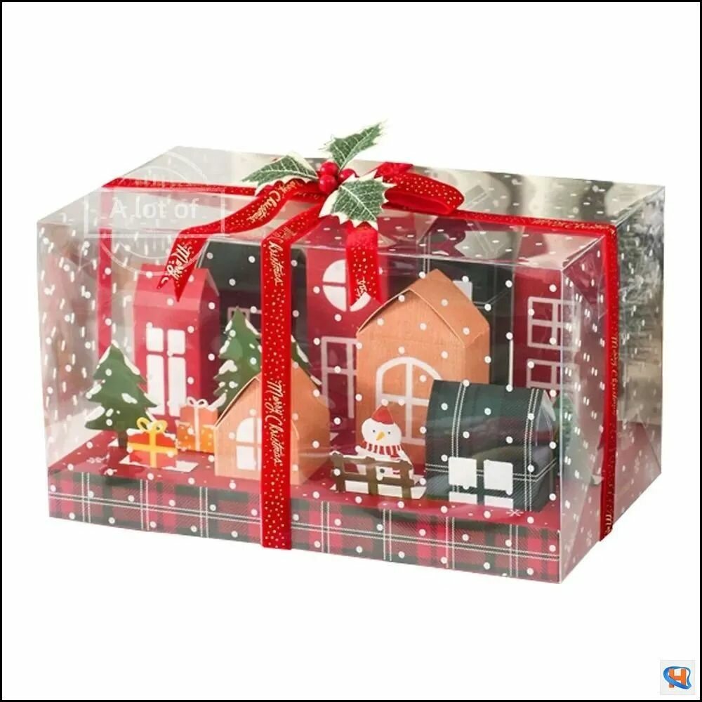 Коробки Для Домиков с Адвент-Календарями Рождественский Адвент-календарь